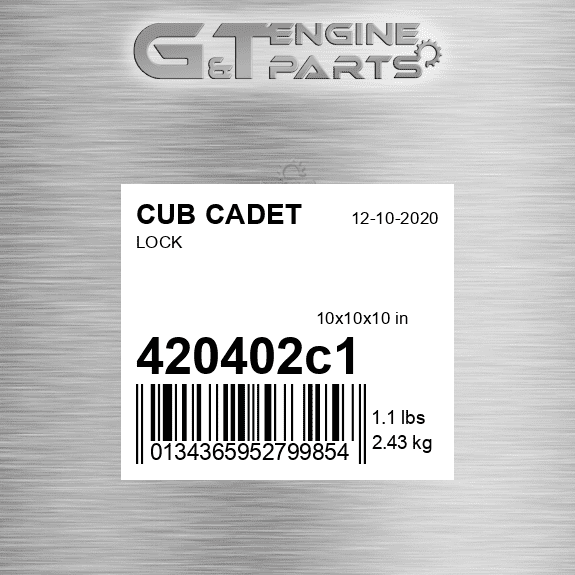 420402C1 LOCK fits CUB CADET (New OEM) - Walmart.com