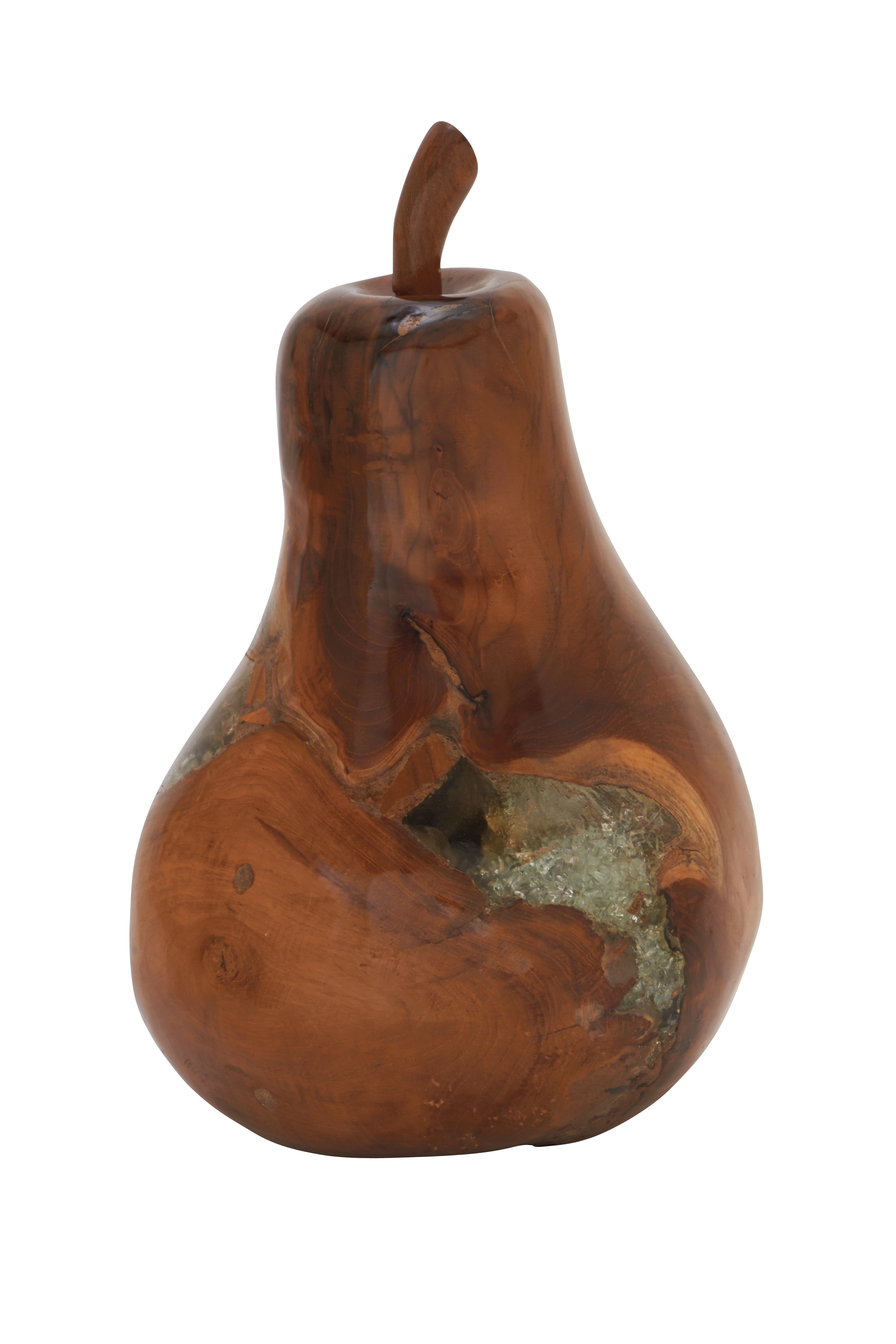 42050 Teak Wood Resin Pear - Walmart.com