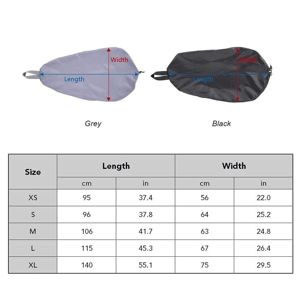 420D Kayak Cockpit Seal Cover Waterproof Deck Cockpit Protector Tear ...