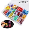 420Pcs Car Truck Mini Low Profile Fuse Micro Blade Fuse Set Kit for ...