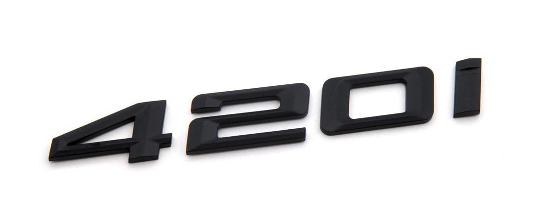 420i Matte Black Trunk Lid Car Rear Badge Emblem Decal Number Letter ...