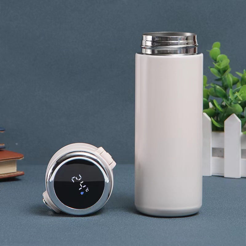 420ml Stainless Steel Thermos Bottle Smart LED Temperature Display Thermal Water Bottle Vacuum ...