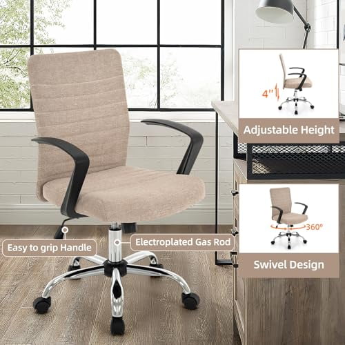 422 High Back Ribbed Office Chair Ergonomically Designed with Armrest ...