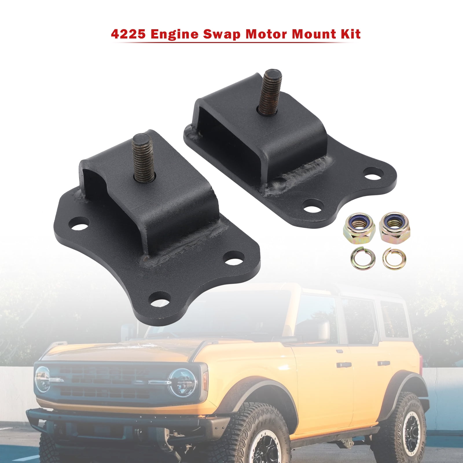 4225 Engine Swap Motor Mount Kit For Ford 429-460 Into Bronco - Walmart.com