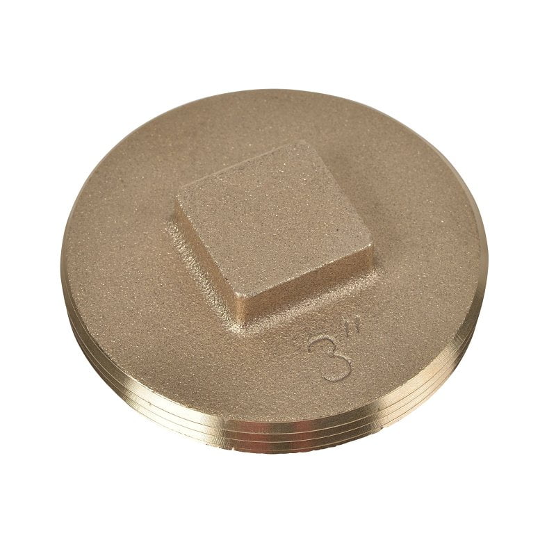 Oatey 42372 Cleanout Pipe Plug, 3 in, Raised Head, Brass - Walmart.com