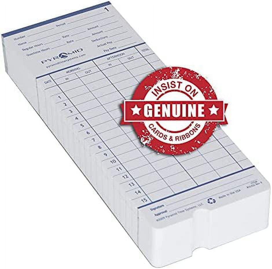 42426 Genuine and Authentic Double Sided Time Cards built exclusively ...