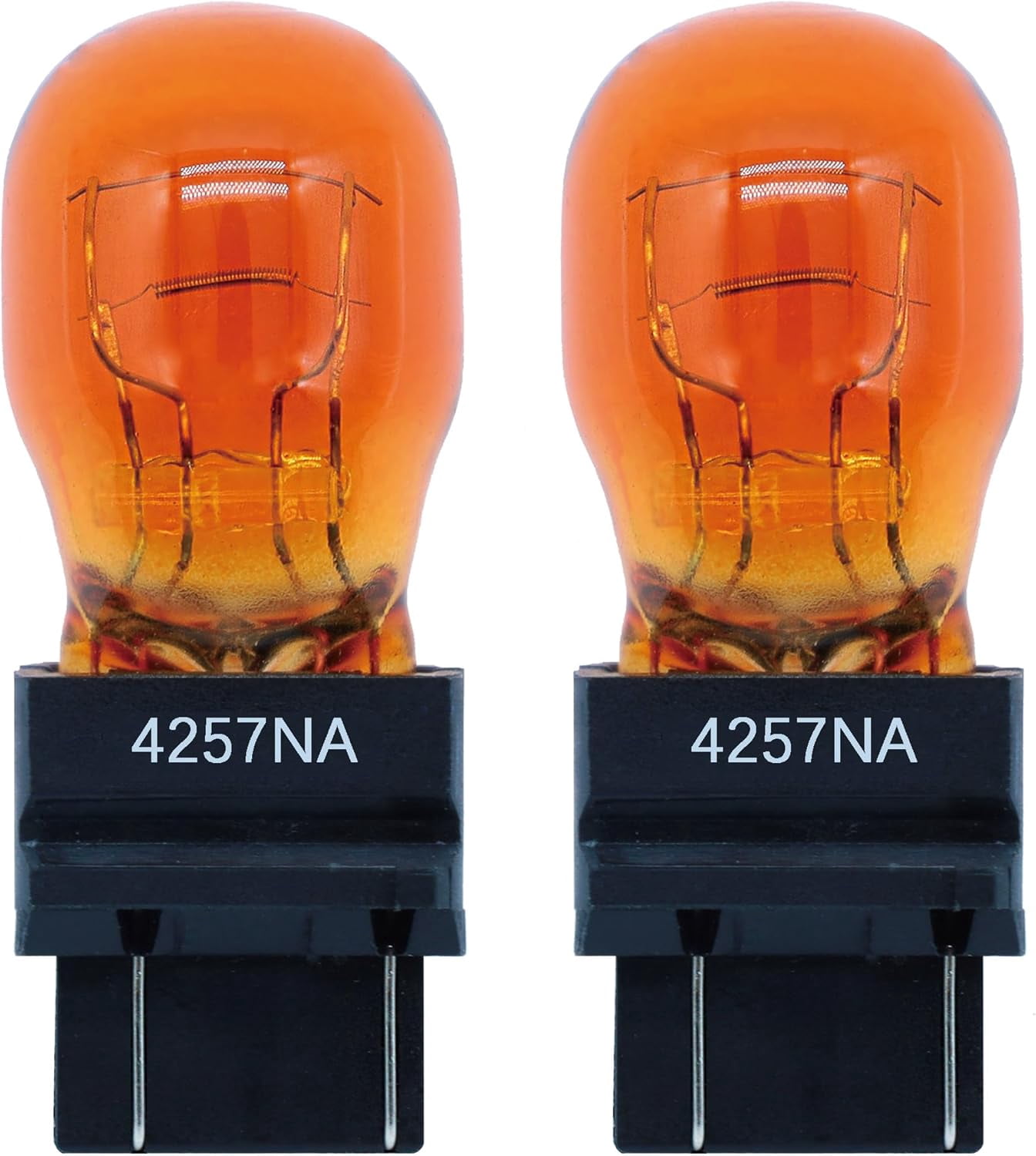 4257NA Amber Long Life Halogen Bulb Front Turn Signal Parking Lights ...