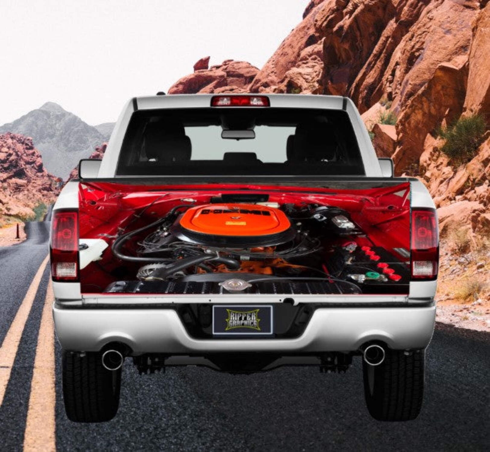 426 Hemi Engine Tailgate Wrap Vinyl Graphic Decal Sticker - Walmart.com