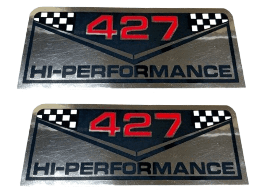427 Hi-Performance Valve Cover Decal Set For Camaro Chevelle Nova ...