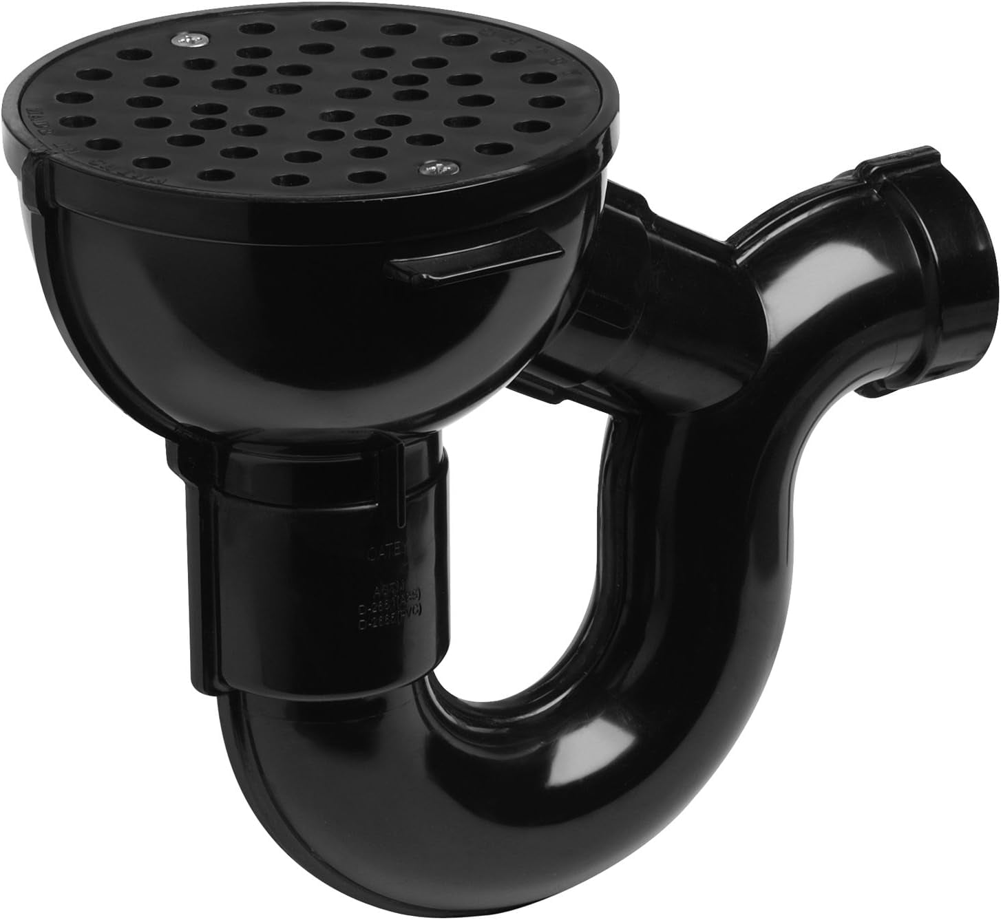 42723 Integral Light Duty Floor Drain with P-Trap and Cleanout, 2 In, 2 ...