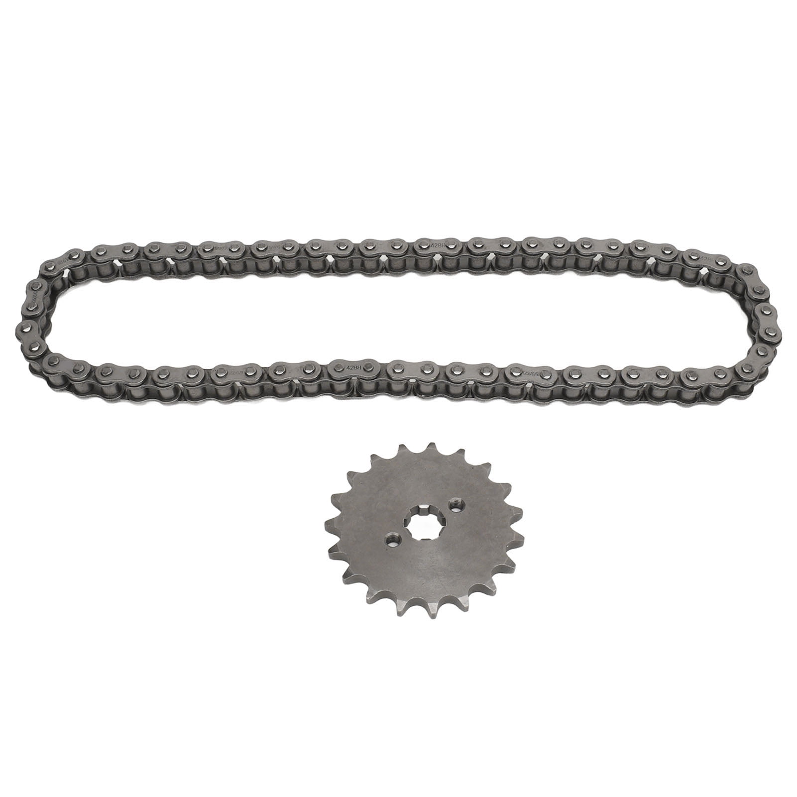 428 19T 17mm Sprocket with 428 60 Links Chain Steel High Toughness for ...