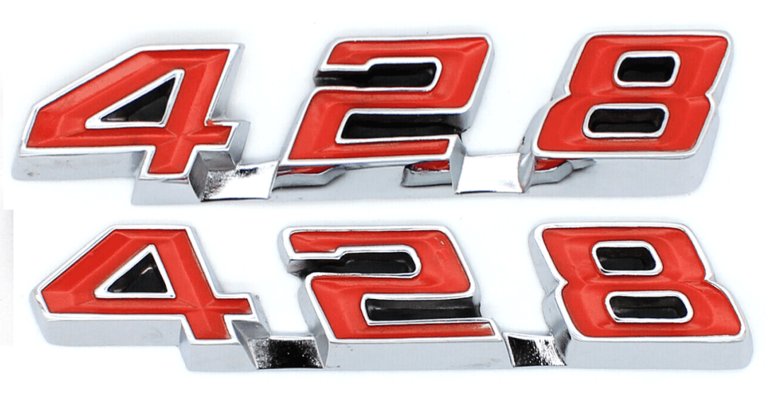 428 Rocker Panel Emblem Set For 1968-1972 Pontiac GTO LeMans Tempest ...