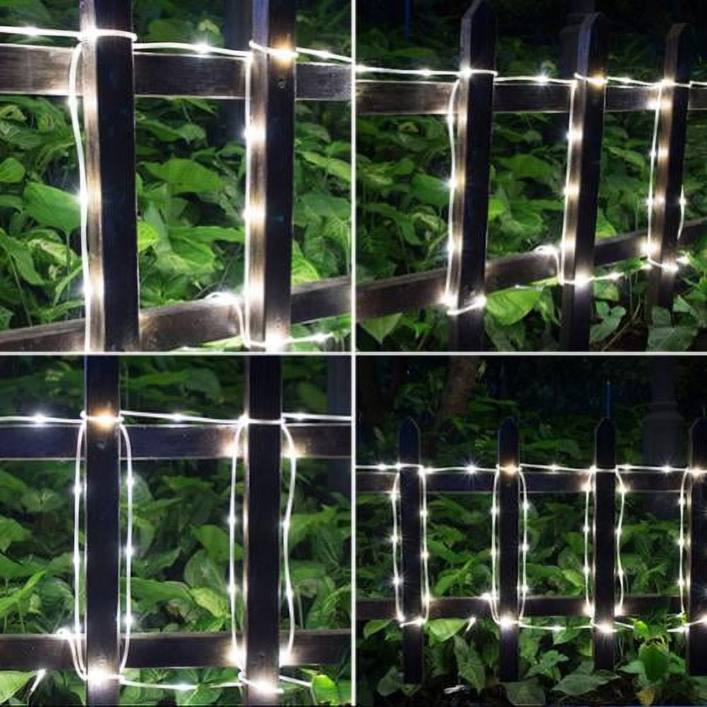 42FT 100 LED Rope Lights Waterproof Outdoor Xmas Wedding Party Garden ...