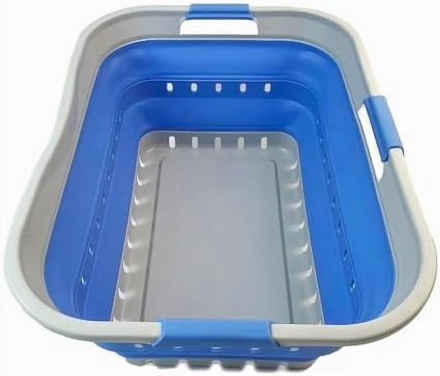 42L (11 gallon) Collapsible Plastic Laundry Basket - Foldable Pop Up ...