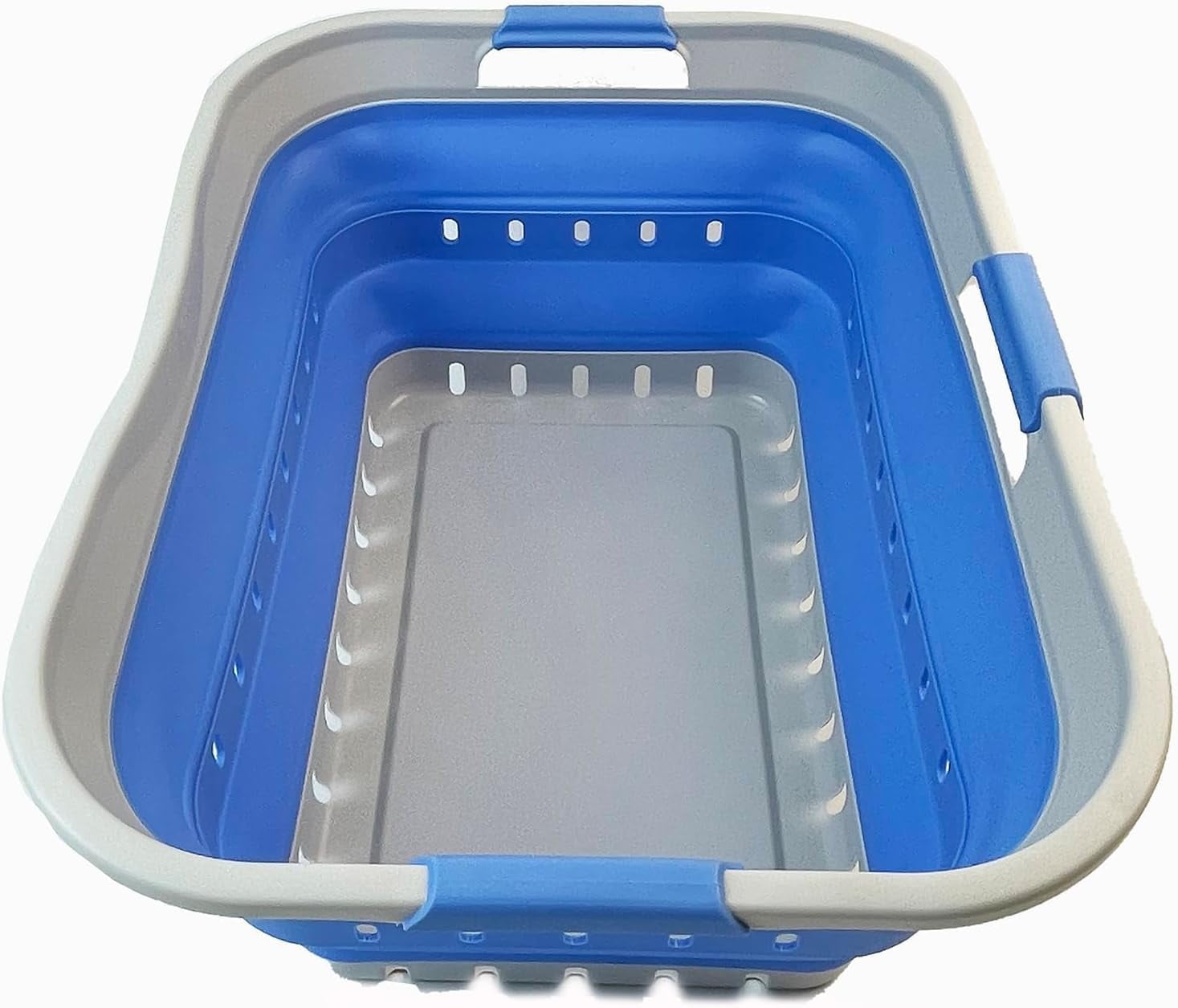 42L (11 gallon) Collapsible Plastic Laundry Basket - Foldable Pop Up ...