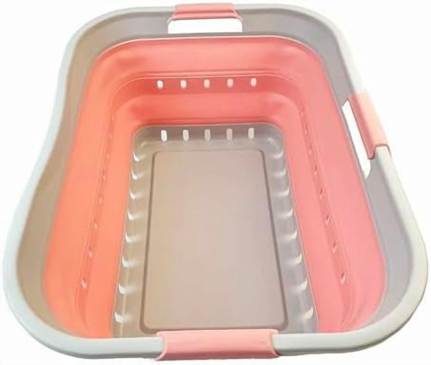 42L (11 gallon) Collapsible Plastic Laundry Basket - Foldable Pop Up ...