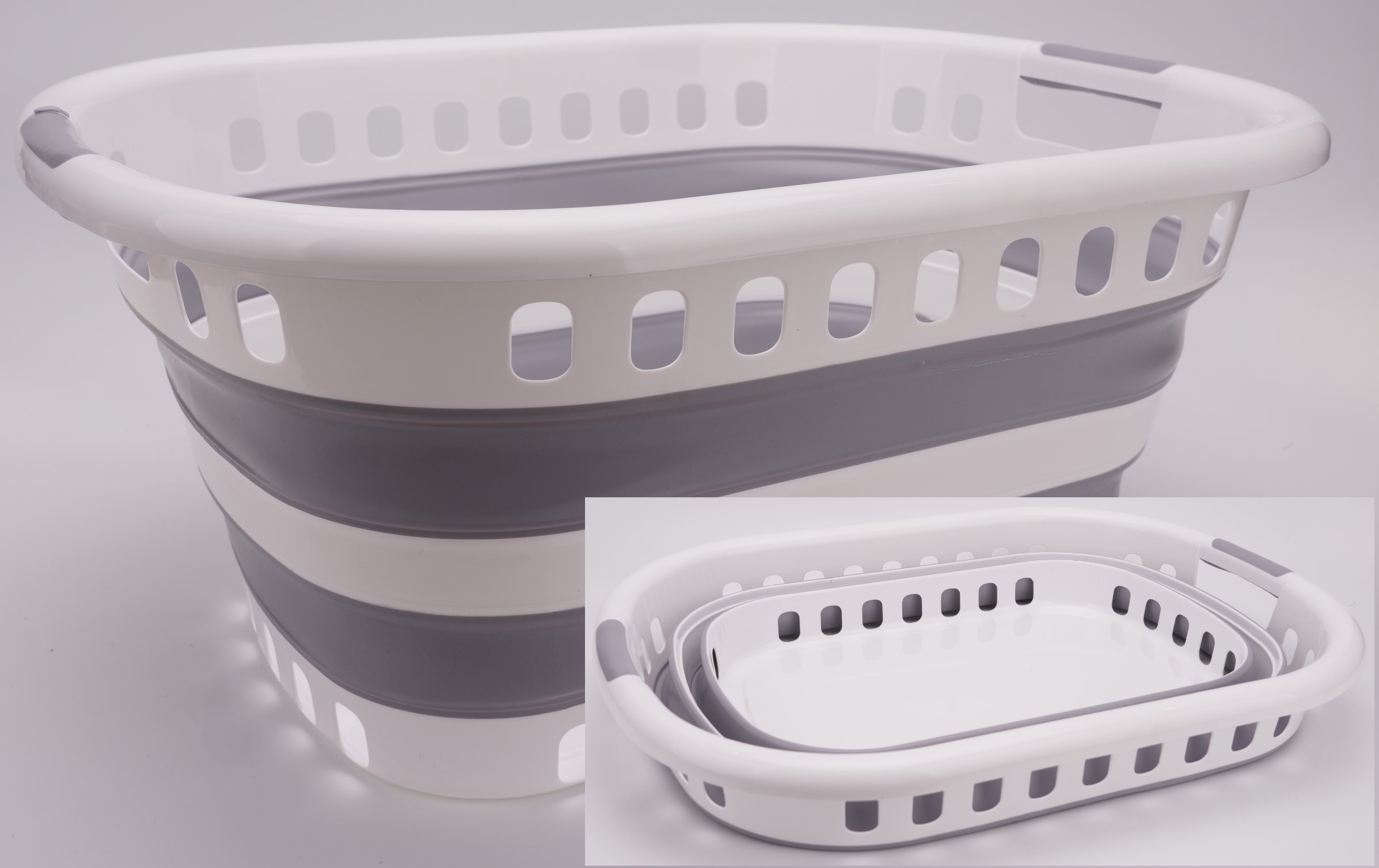 Home Logic 2 Bushel Rolling Plastic Laundry Hamper with Pop-up Handle ...