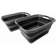 42L Collapsible Plastic Laundry Basket - Foldable Pop Up Storage ...