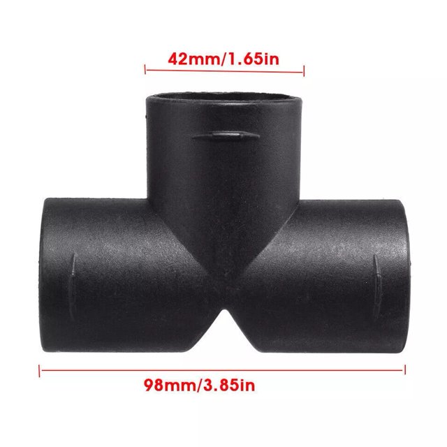 42mm Pipe Ducting T Piece +Warm Air Outlet Vent + Vent Outlet for ...