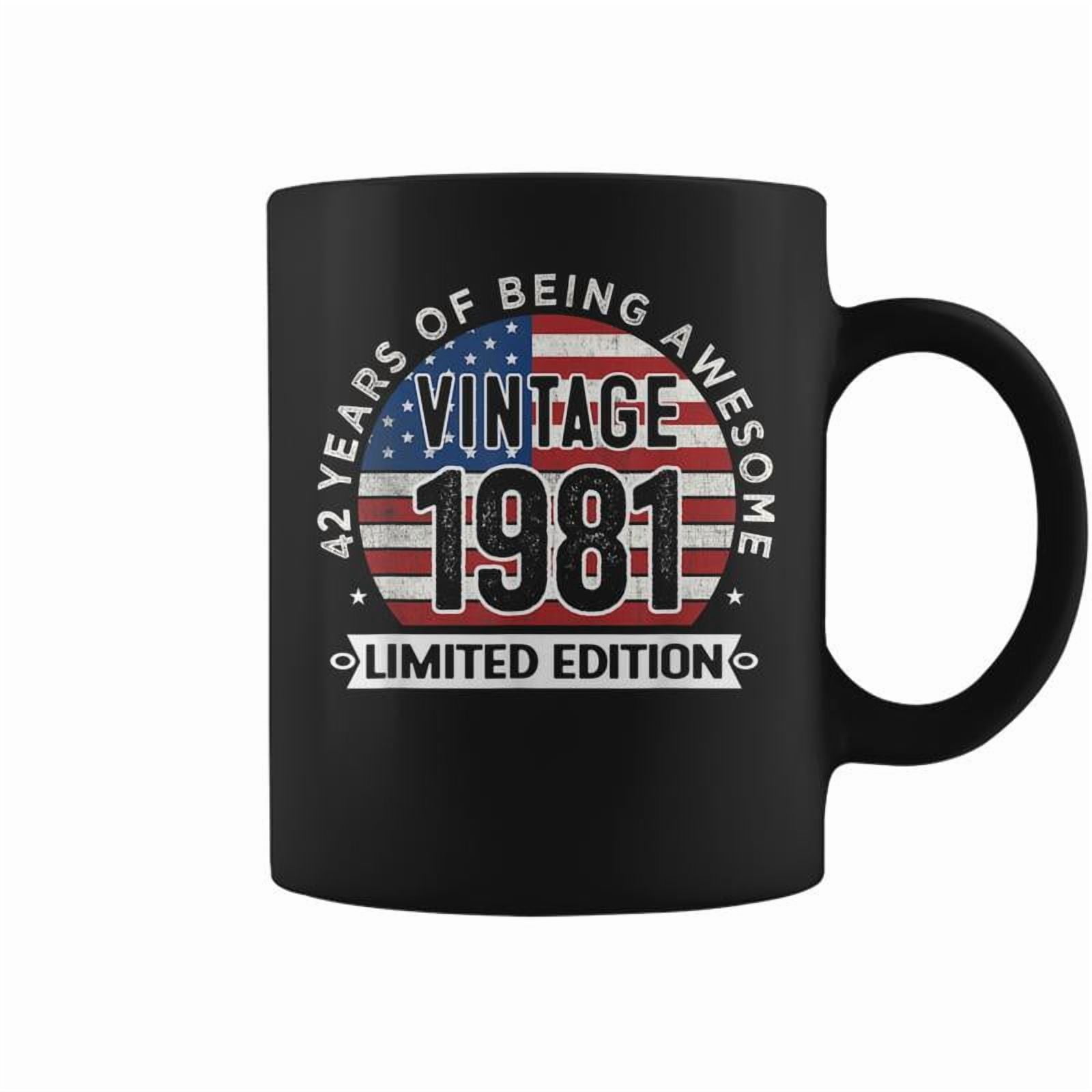 42Nd Birthday Gifts Men 1981 42 Years Old Usa Flag Coffee Mugs ...