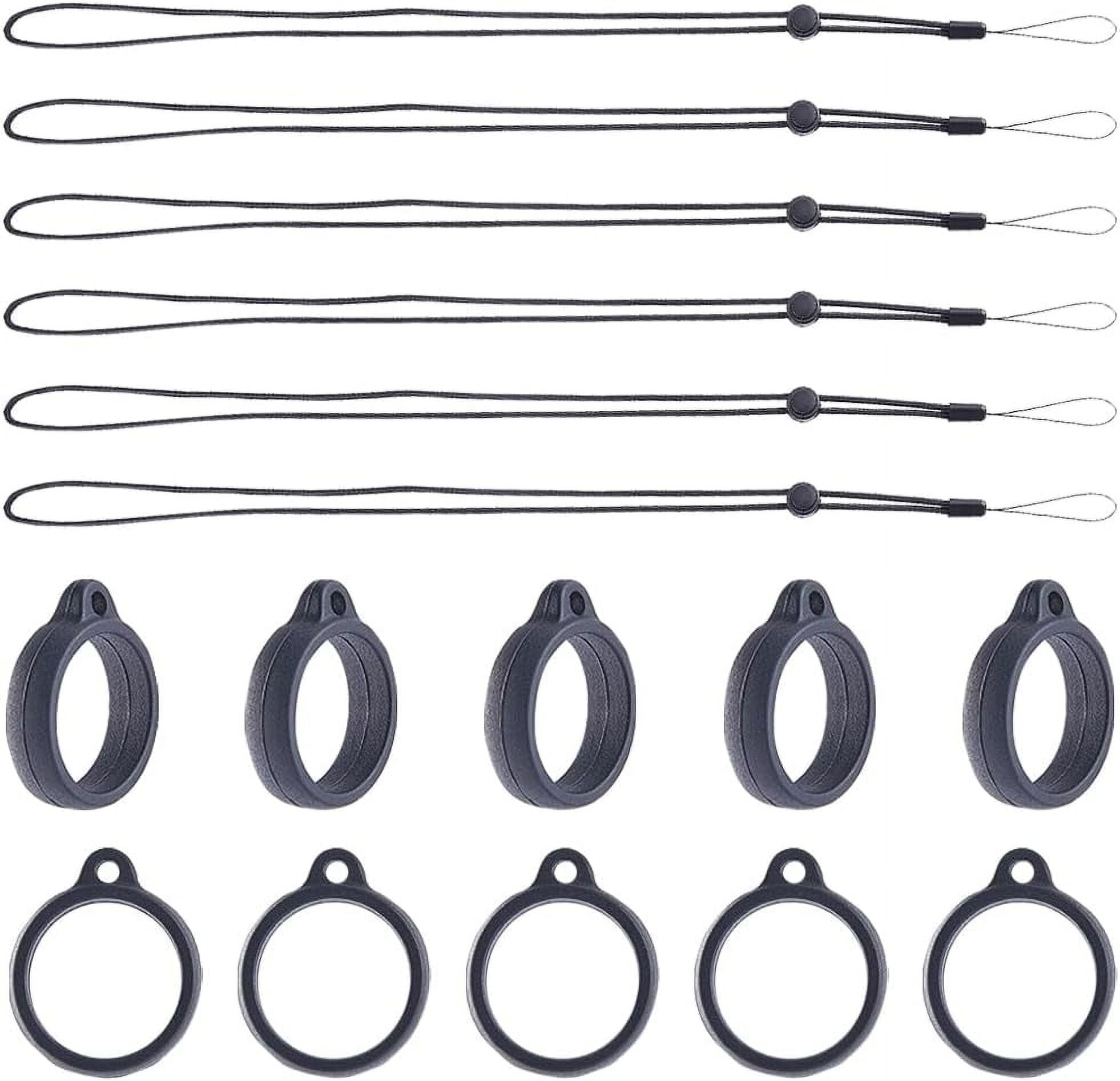 42PCS Black Anti-Lost Necklace Lanyard Set Including 6PCS Anti-Loss ...