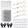 42PCS Body Piercing Kit with Sterile Needles, Piercing Forceps, Gloves ...
