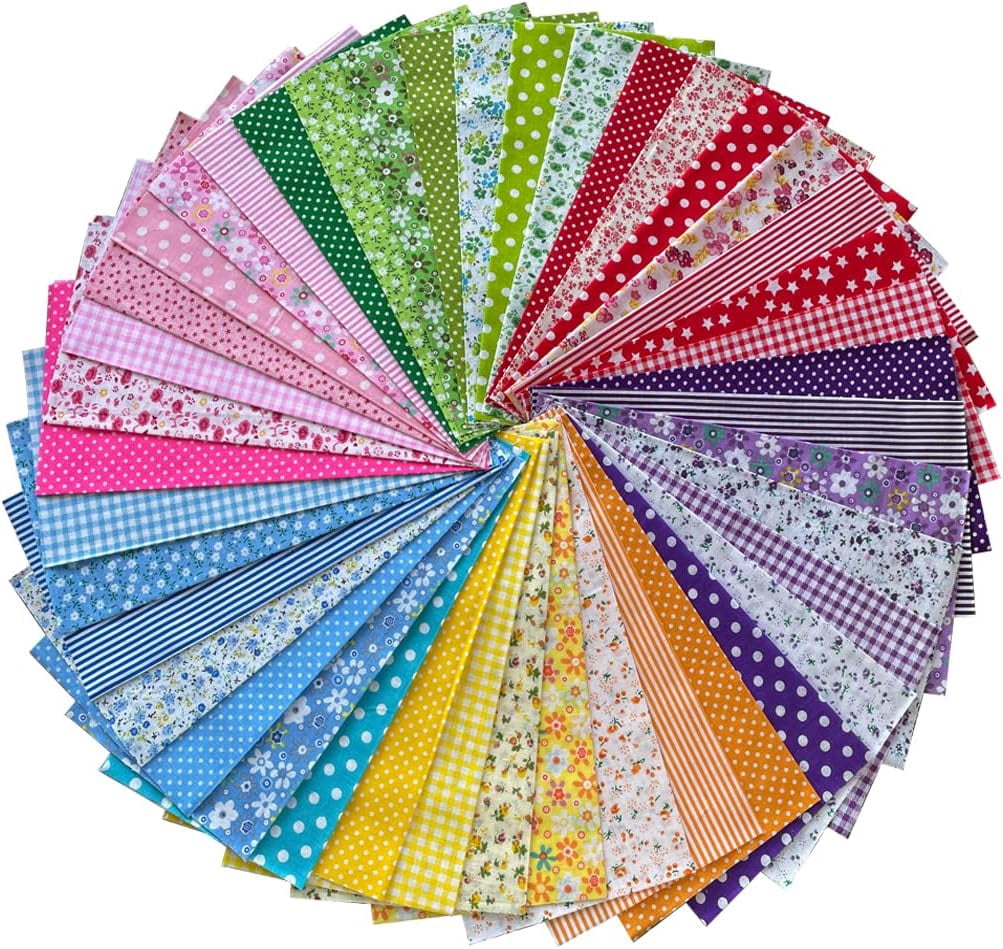 42PCS Cotton Fabric Bundles, 10