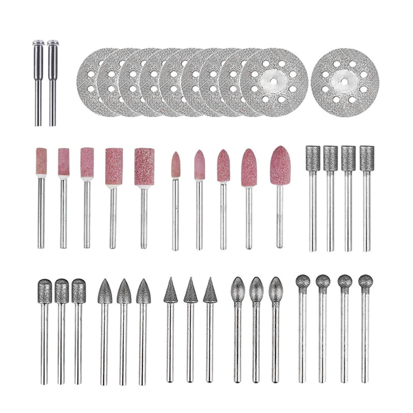 42PCS Diamond Grinding Carving Cutting Wheel Burr Bit Set For Dremel ...