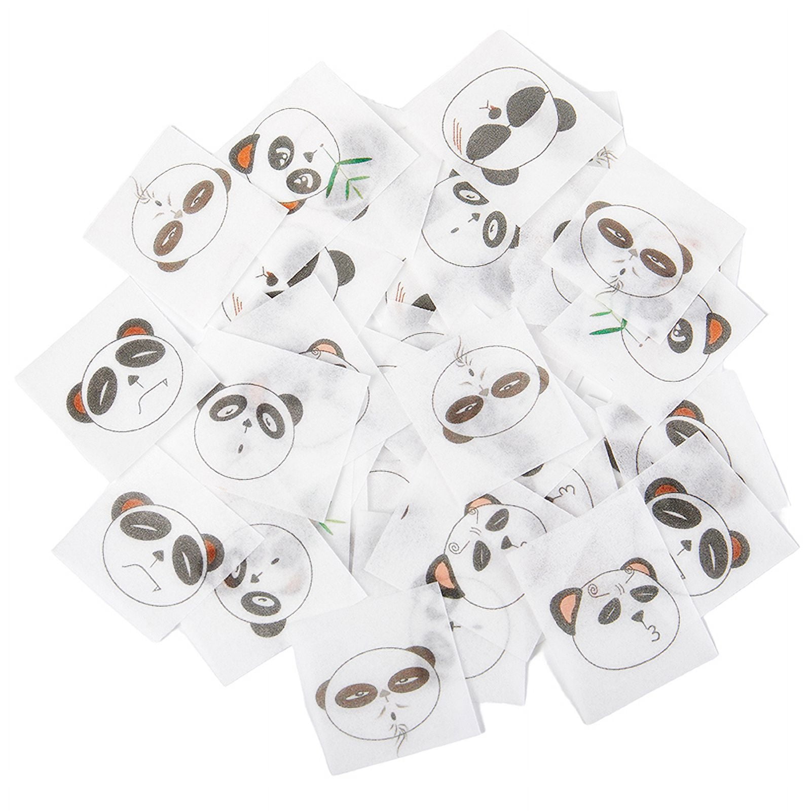 42Pcs/Box Edible Glutinous Rice Paper Steamed Buns Cartoon Stickers ...