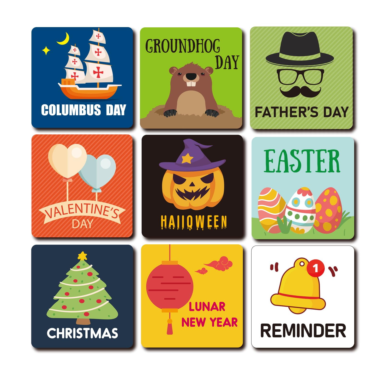 42Pcs Holiday Magnets for Magnetic Calendar, Holiday Refrigerator ...