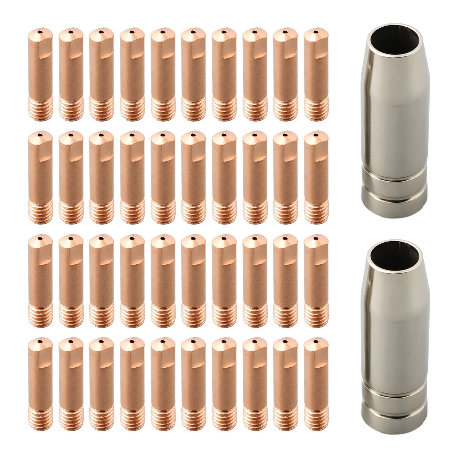 42PCS Mig Welder Consumable Set Mig Torch Contact Tips Gas Nozzles for MB15 15AK - Walmart.com