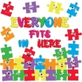 42Pcs Puzzles Pieces Bulletin Board Decoration Set Everyone Fits in ...