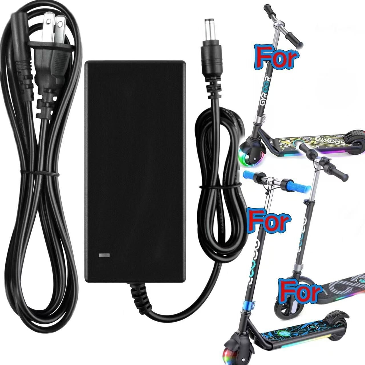 42V AC Adapter for Gyroor H30 Pro , H30 Max , H40 Electric Scooters ...