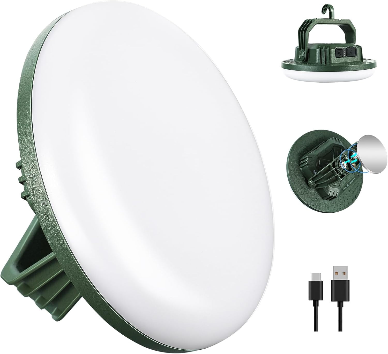 42W 4000LM Camping Lantern , 10,000mAh Power , 3 Lighting Modes, IP65 ...