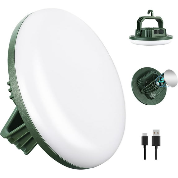 42W 4000LM Camping Lantern , 10,000mAh Power , 3 Lighting Modes, IP65 ...