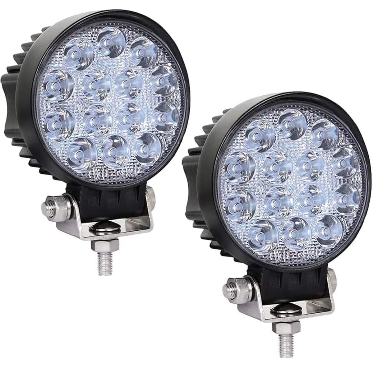 42W Led Round Light, MMF7 4.5Inch Led Light Pods, Flood Round Lights ...