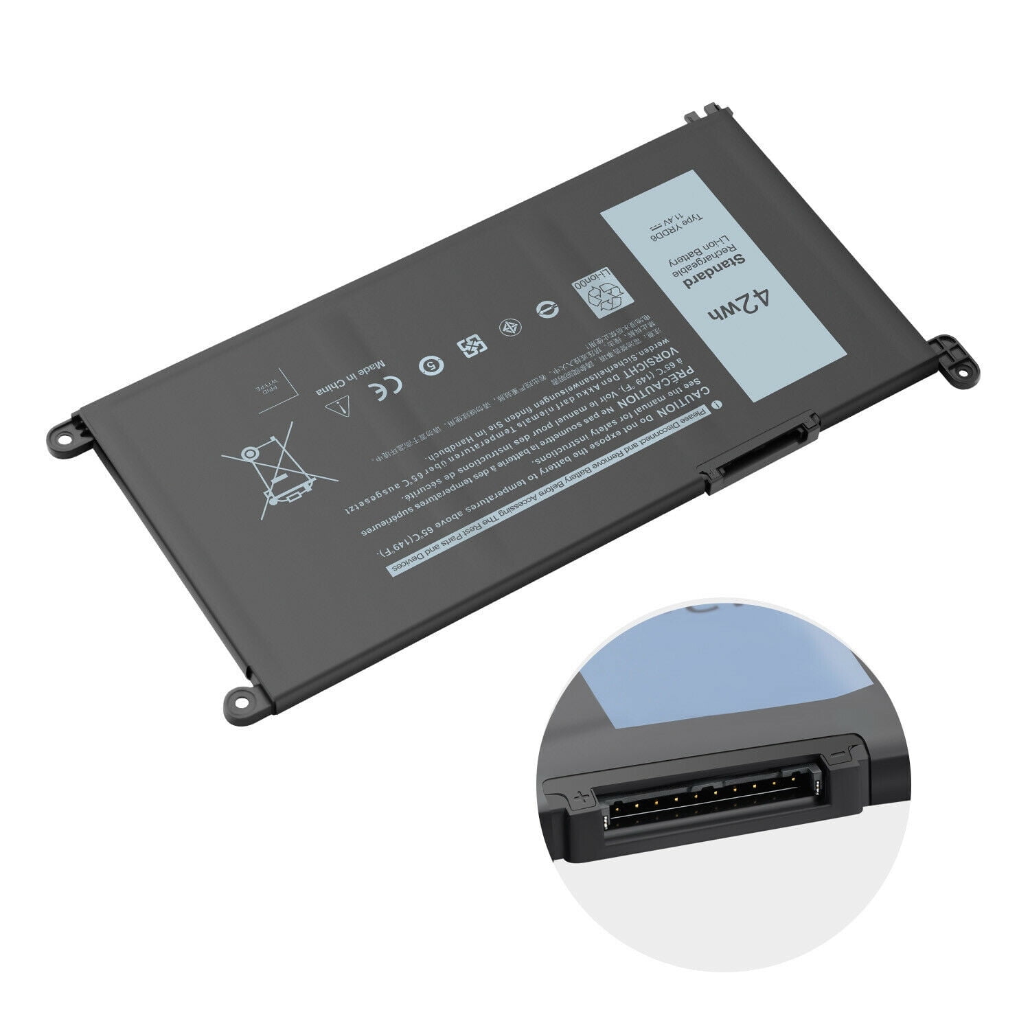 42Wh YRDD6 BATTERY for Dell Inspiron 7586 5482 5485 5491 3310 2-in-1 ...