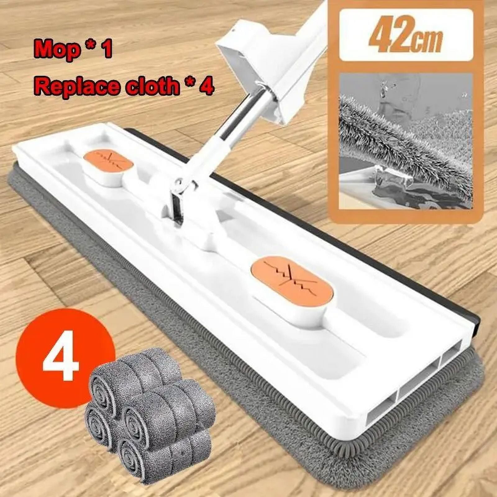 42cm Mop Magic Floor Squeeze Squeeze Large Flat Mop Flat Bucket ...