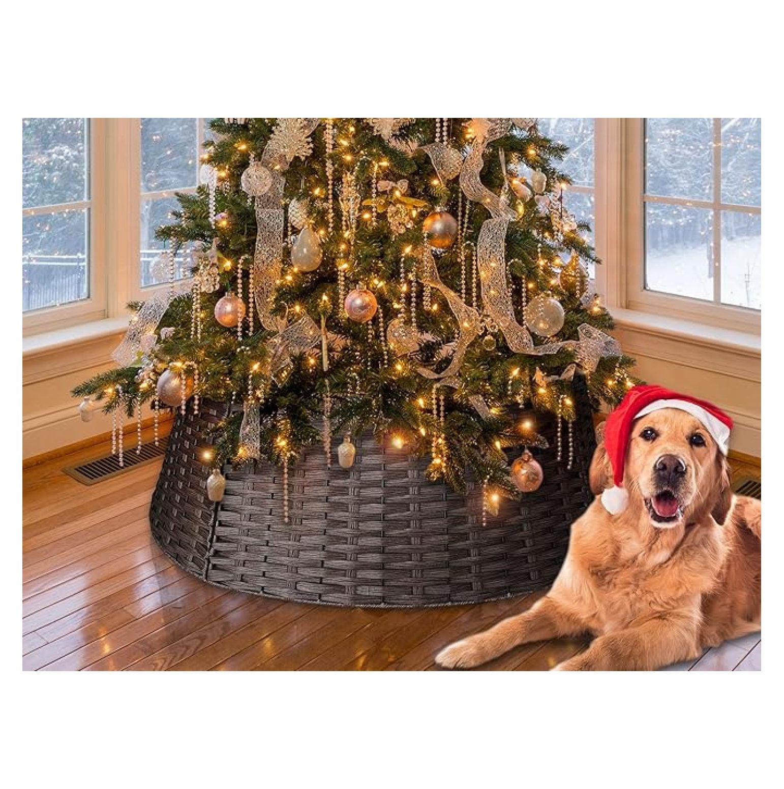42in Extra Large Tree Collar, Christmas Tree Decorations for 9-12 ft ...