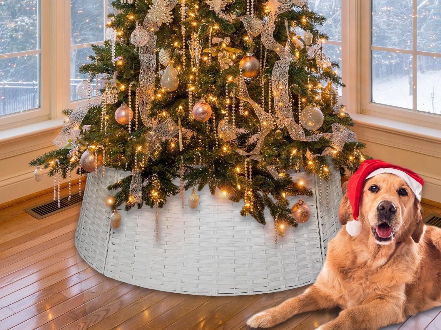 42in Extra Large Tree Collar, Christmas Tree Decorations for 9-12 ft ...