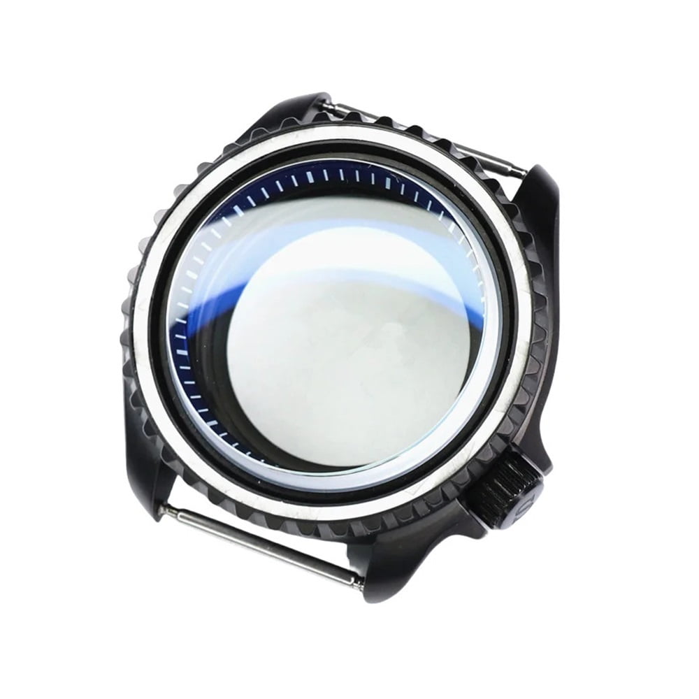 42mm Skx007 Steel Black Matte Waterproof Watch Case With Sapphire ...