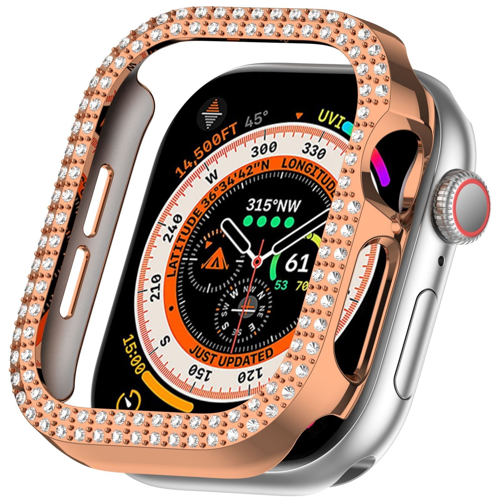 42mm Smartwatch Bezel Cover PC Hollow Protective Frame Guard Accessory ...