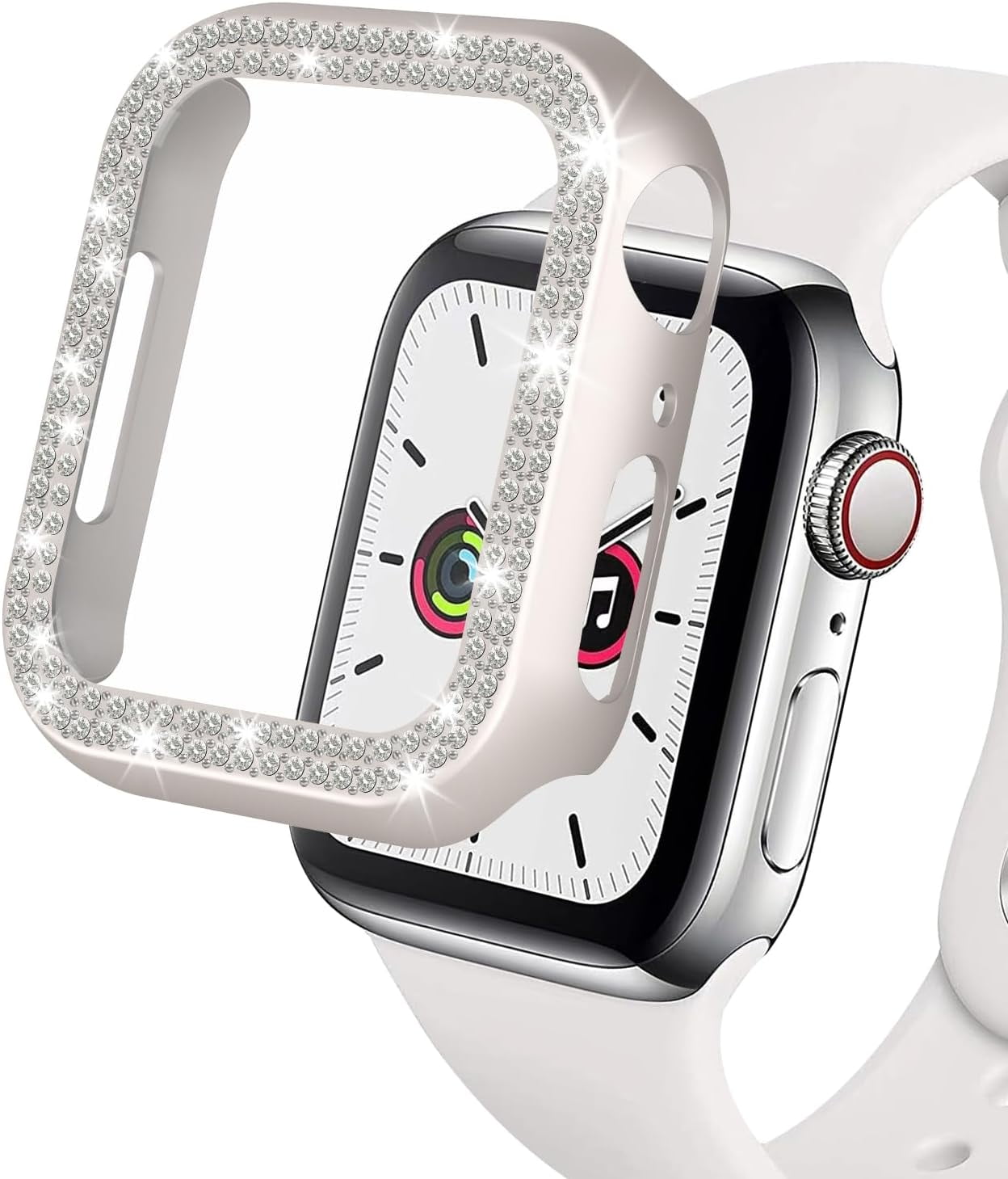 (42mm,Starlight) Bling Cases Crystal Diamond Bumper Cover [2 Pack] for ...