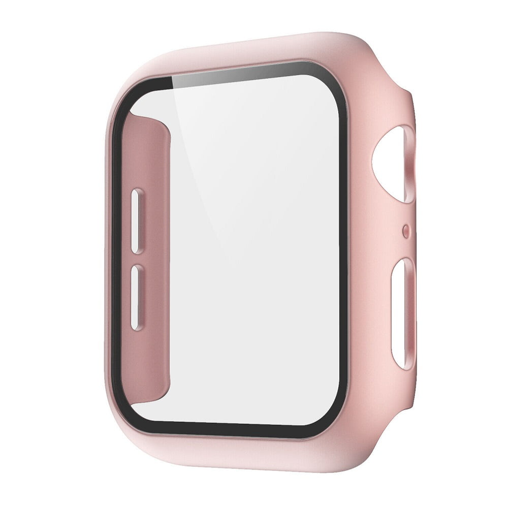 42mm iWatch Protector Case Full Cover Pink Color for Apple Watch SE 6 5 ...