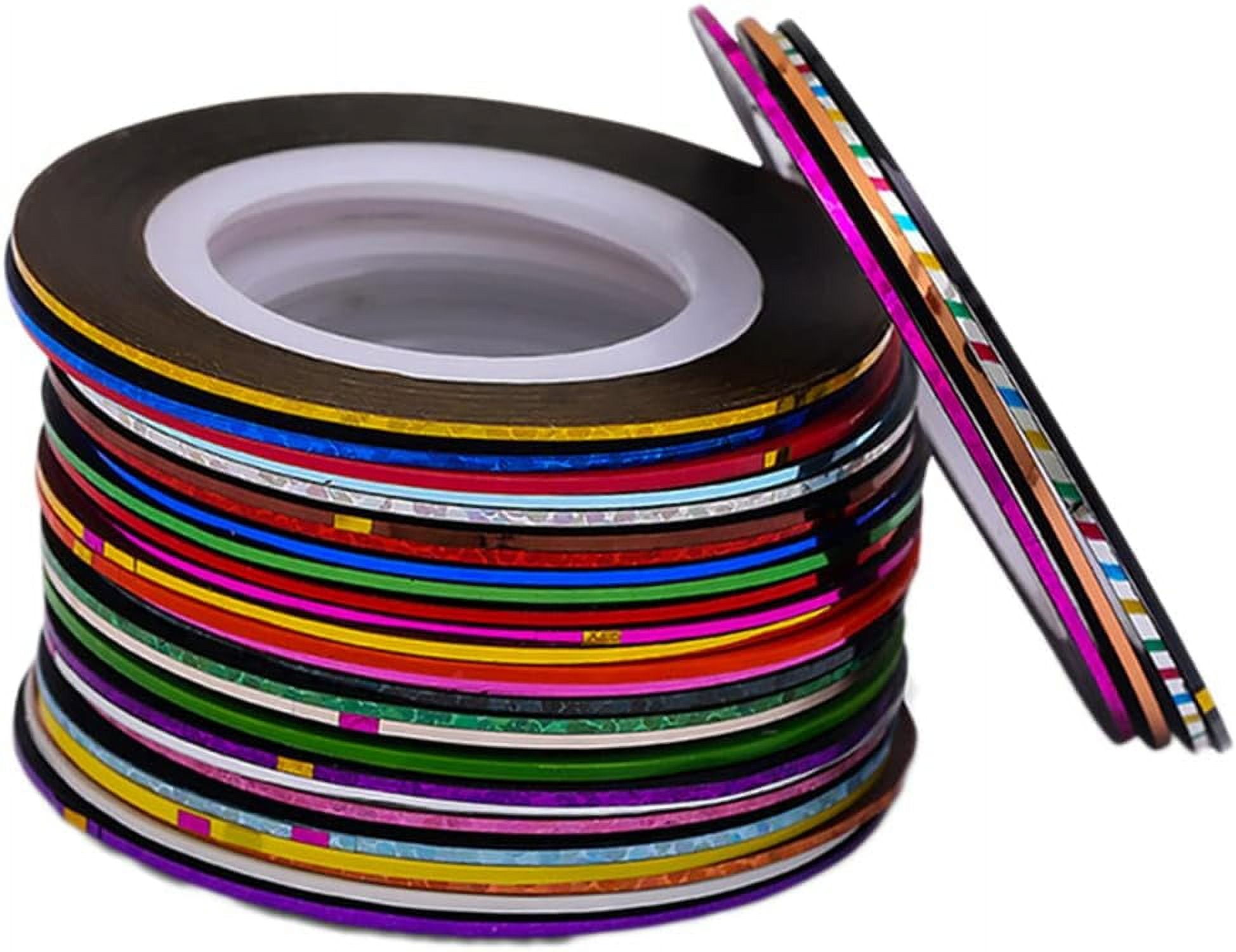 42pcs 32 Nail Art Tape Tips Striping Tape Line Shiny Nail Art Skz ...