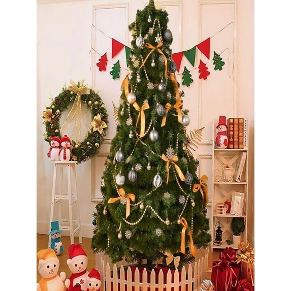 42pcs Christmas Tree Ornament Plastic Ball Decorations For DIY Crafts ...