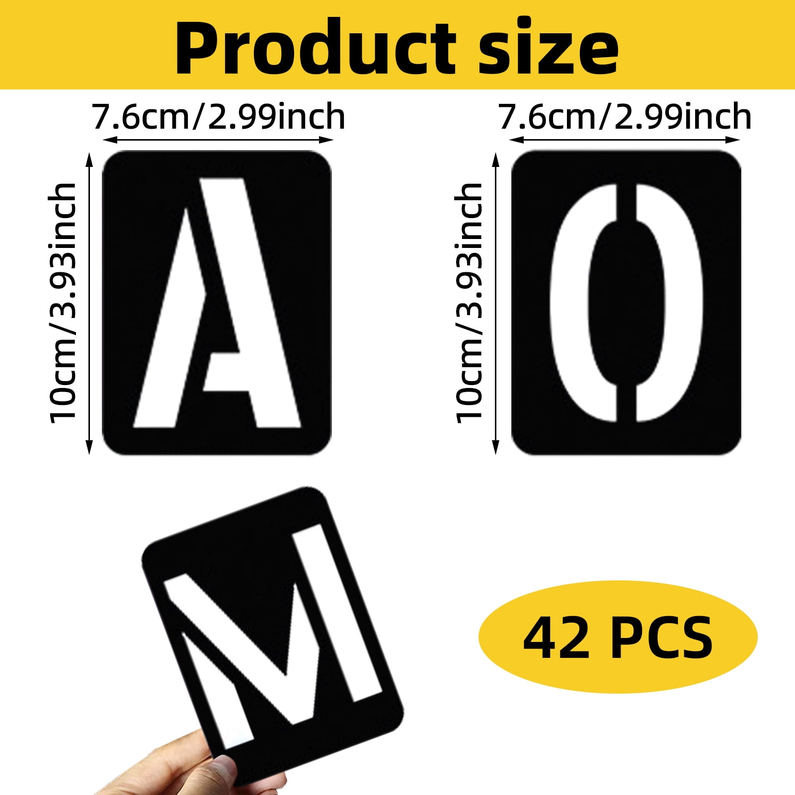 42pcs Letter Template - Set - Walmart.com
