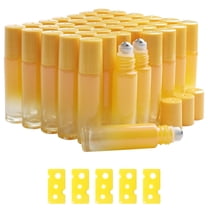 Essential Oil Glass Bottle 16pack 10ml Colorful Frosted Glass Roller ...