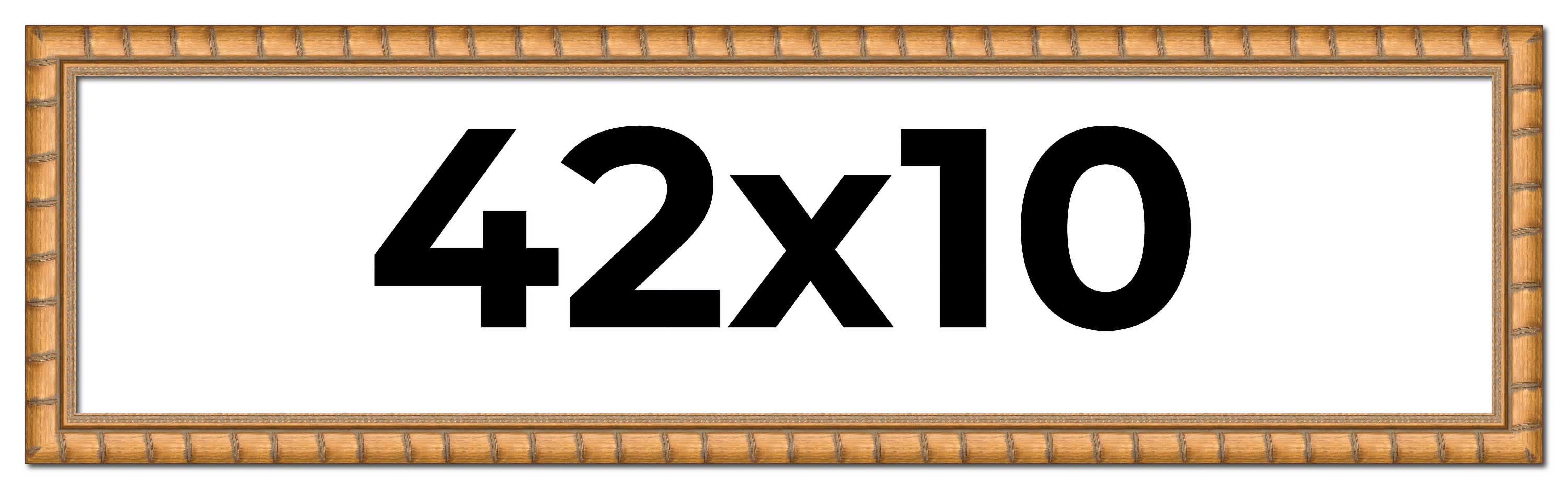42x10 Frame Gold Real Wood Picture Frame Width 1.5 inches | Interior ...