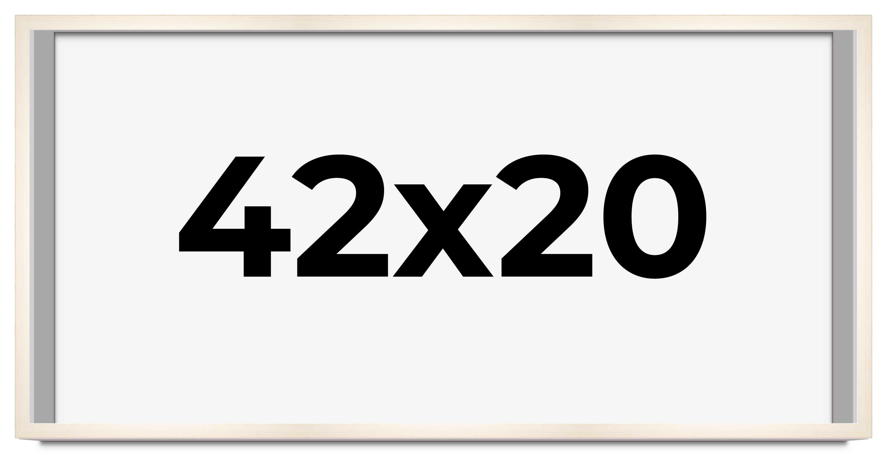 42x20 Shadow Box Cream of Wheat White Washed Display Frame | 0.875 ...